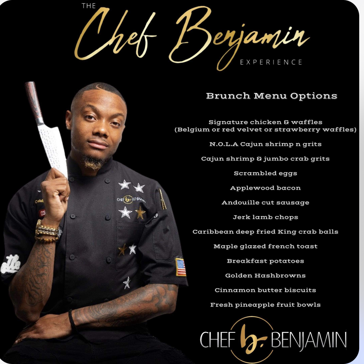 Brunch Menus - Chef Benjamin Experience