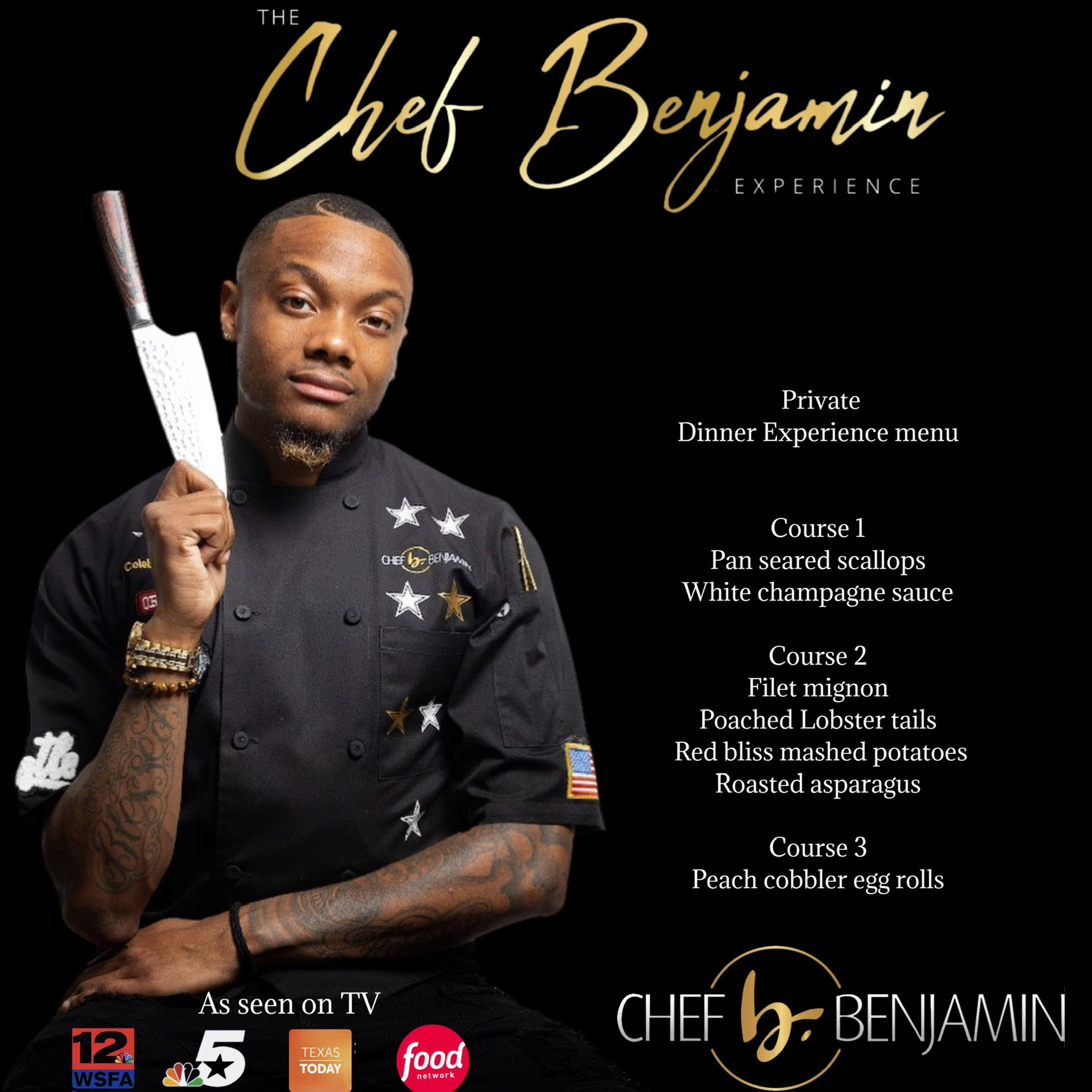 Signature Menus - Chef Benjamin Experience