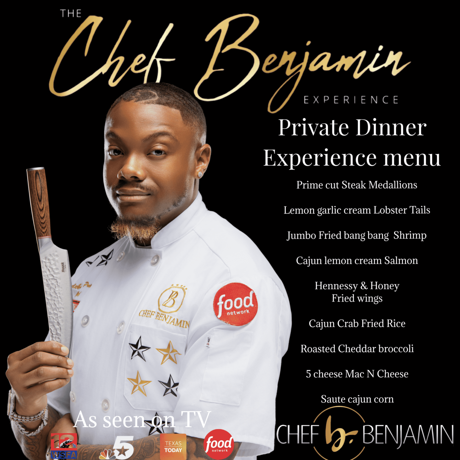 Buffet Menus - Chef Benjamin Experience